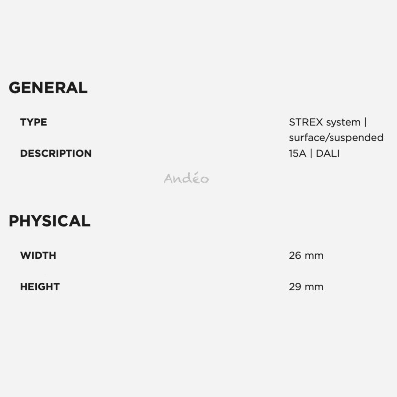 Wever & Ducré Track Profile Strex System Track Railverlichting 48V